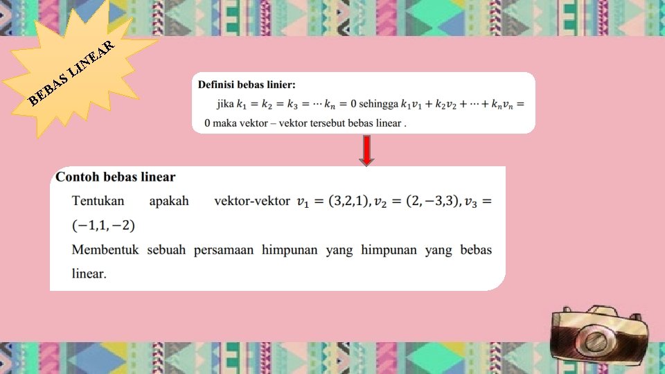 KOMBINASI LINEAR DISUSUN OLEH EMI SURYANI NURUL ISTIQOMAH