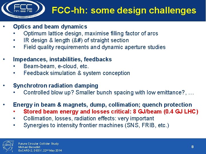 Future Circular Collider FCC Study Michael Benedikt Eu