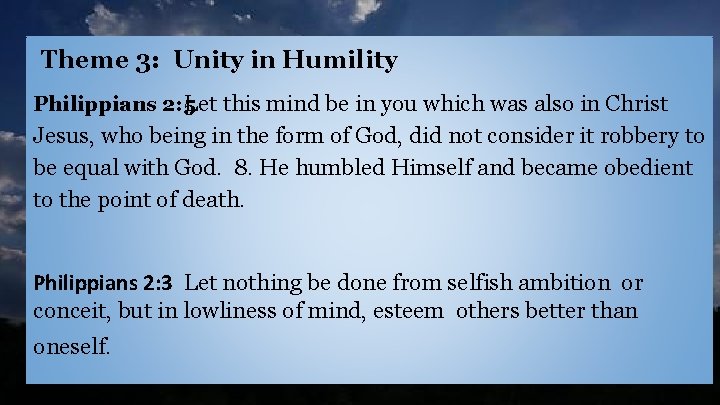 Philippians 2 1 18 Unity in Humility Philippians