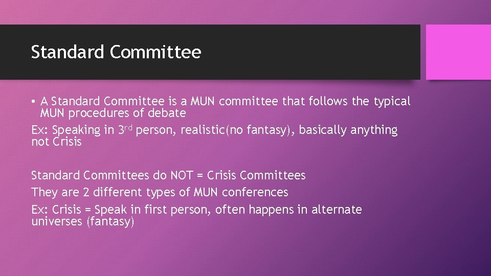 Model United Nations Meeting 11514 Officer Position Executive