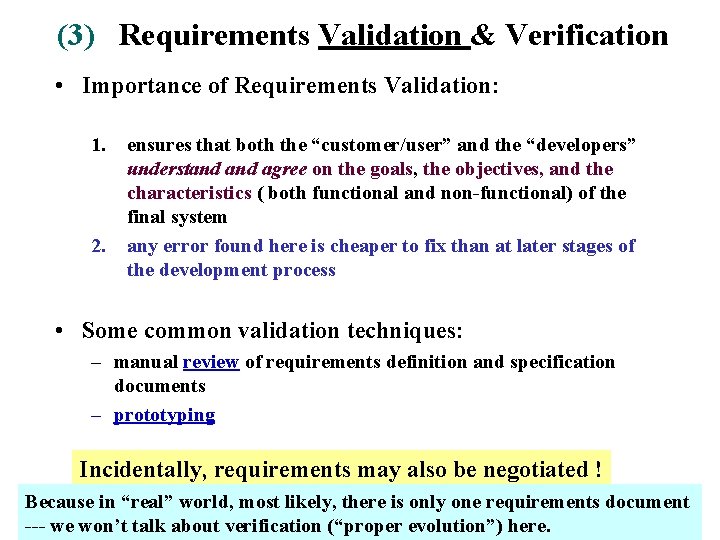 Some SubActivities within Requirements Engineering 1 2 3