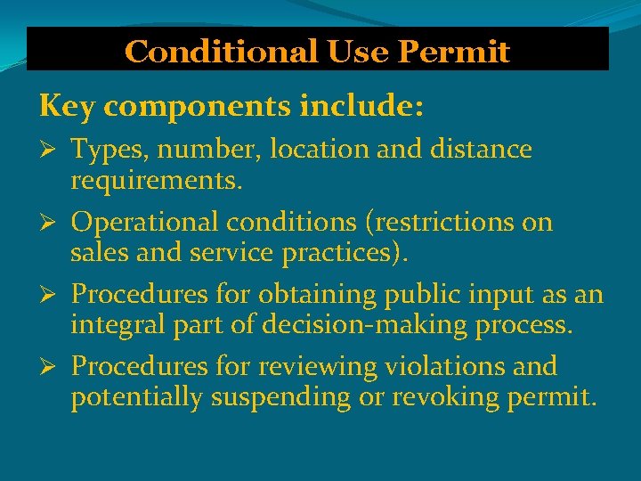 Alcohol Density Community Safety Presentation Agenda CPPCURB Background