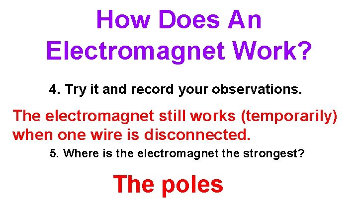 How Does An Electromagnet Work 4 Try it