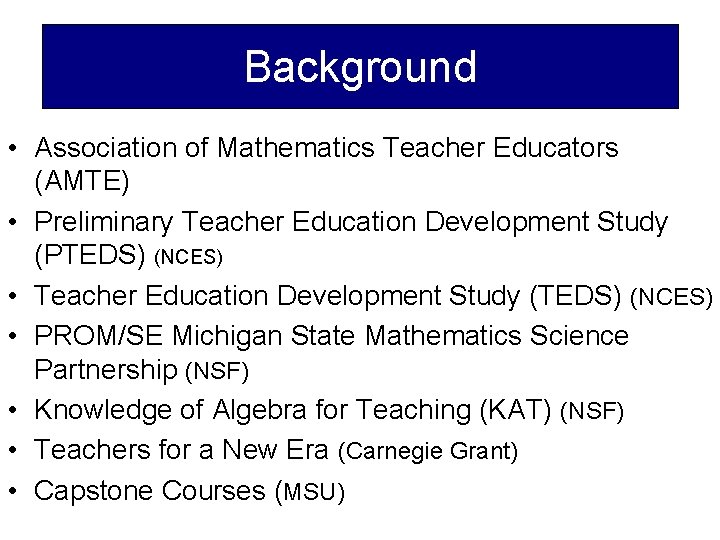 Mathematical habits of mind and ways of thinking
