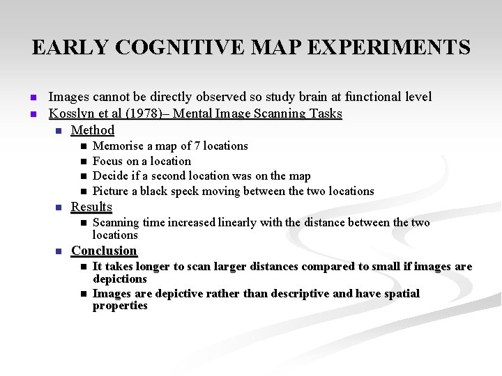 HOW ARE COGNITIVE MAPS REPRESENTED IN THE BRAIN