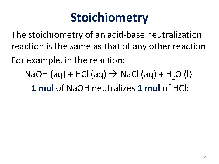 Titrations 1 Learning outcomes You should be able