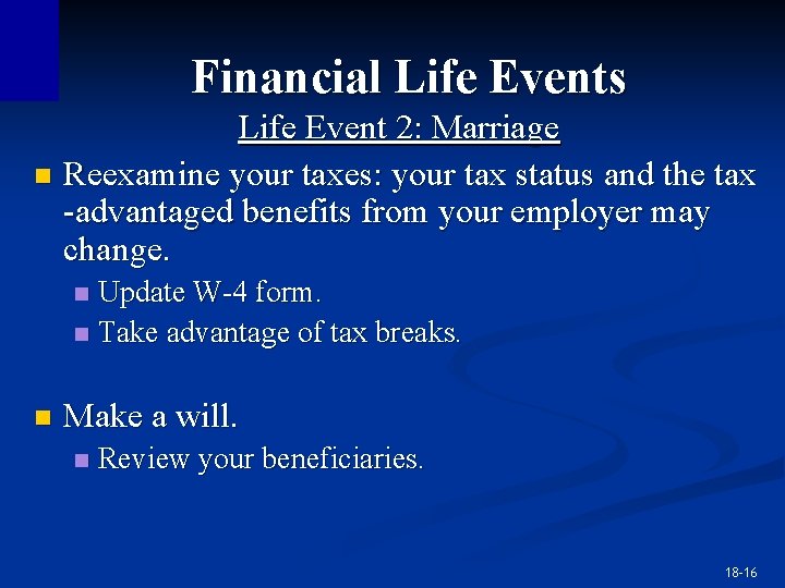 PART 5 LIFE CYCLE ISSUES Chapter 18 Fitting