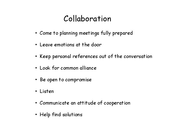 The Art of Collaboration Negotiation Family Navigator Training