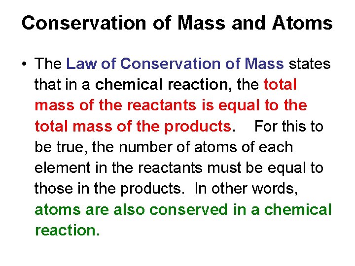 Chapter 9 Investigating Chemical Reactions Key Ideas Chemical
