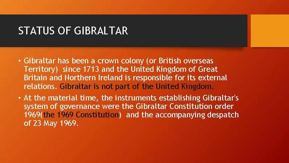 THE GOVERNMENT OF GIBRALTARS REFORM OF CORPORATE TAX