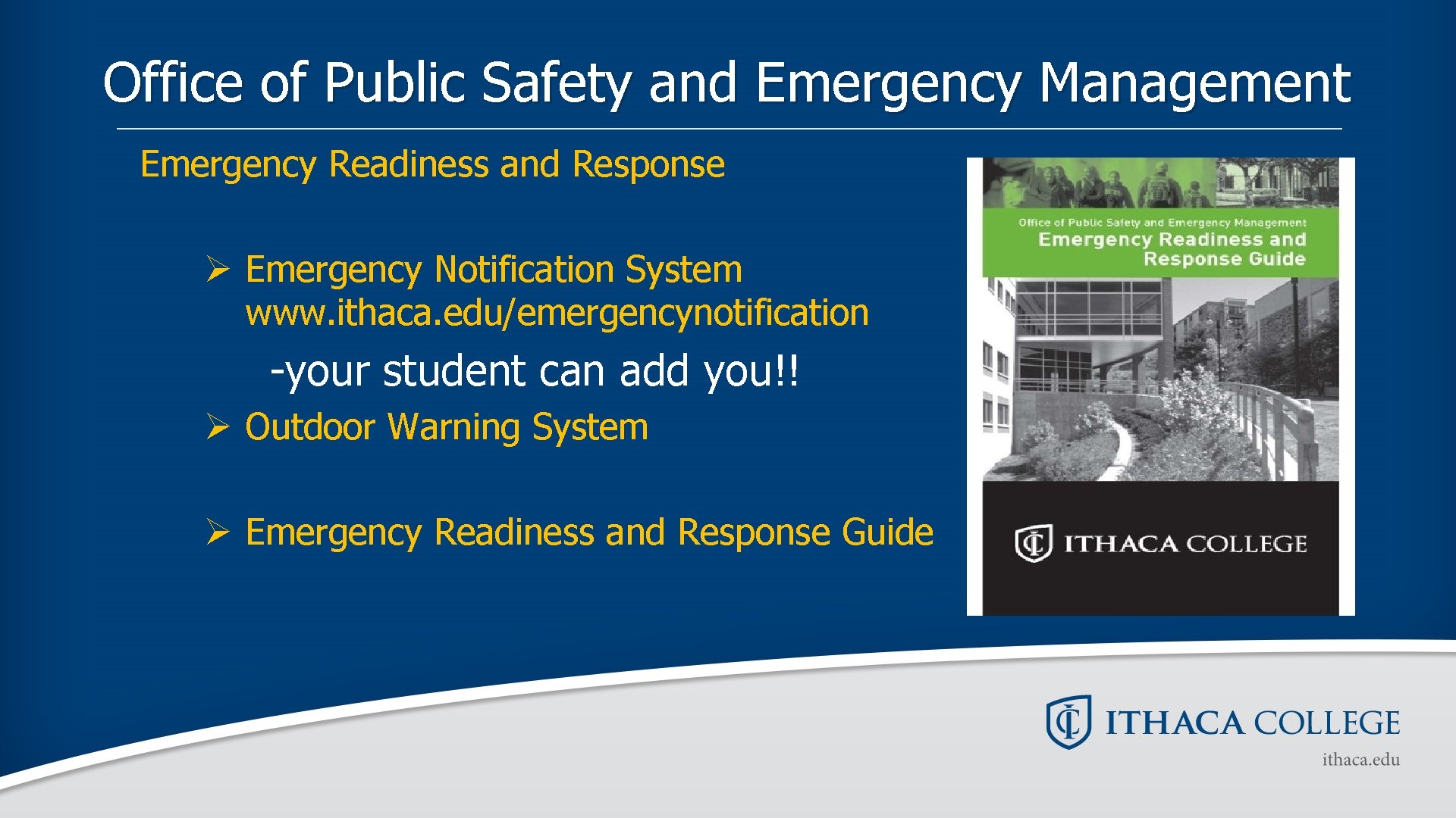 Office of Public Safety and Emergency Management Patrol