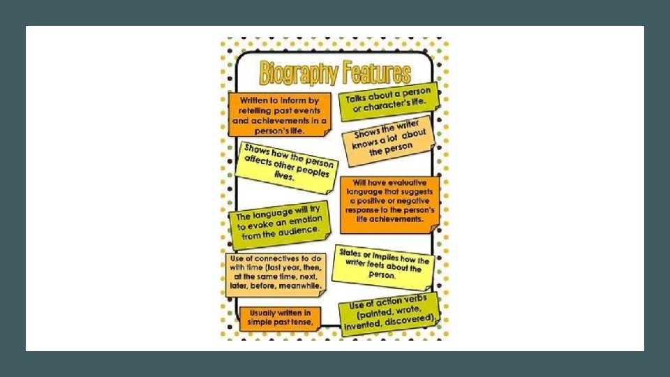 Year 6 writing Biography Week 1 Day One