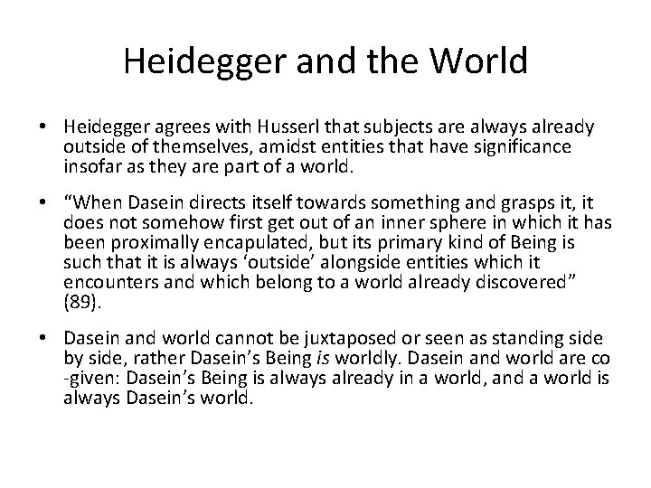 Knowledge Beingin and the World BT 12 13