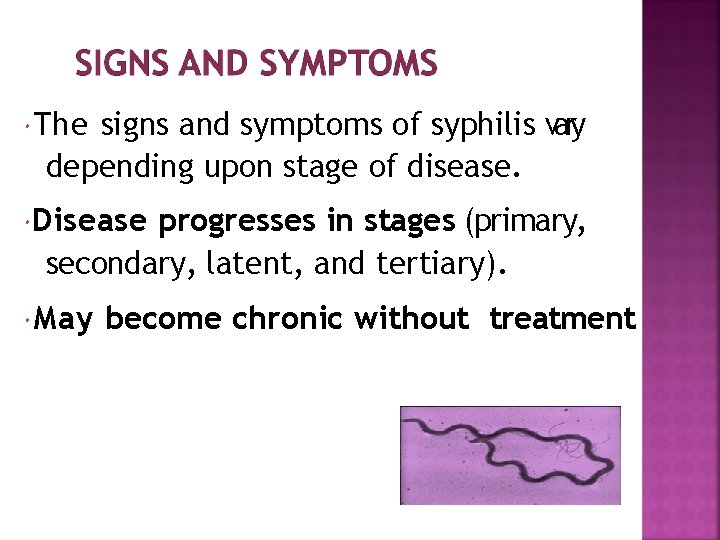 DRUGS USED FOR THE TREATMENT OF SYPHILIS GONORRHEA