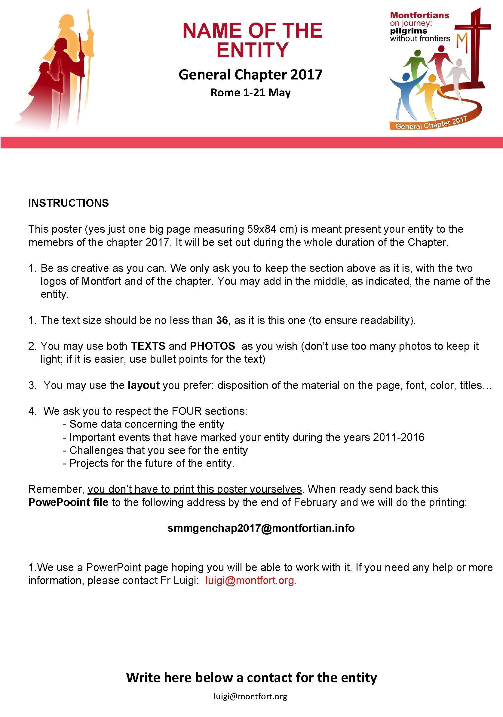 NAME OF THE ENTITY General Chapter 2017 Rome