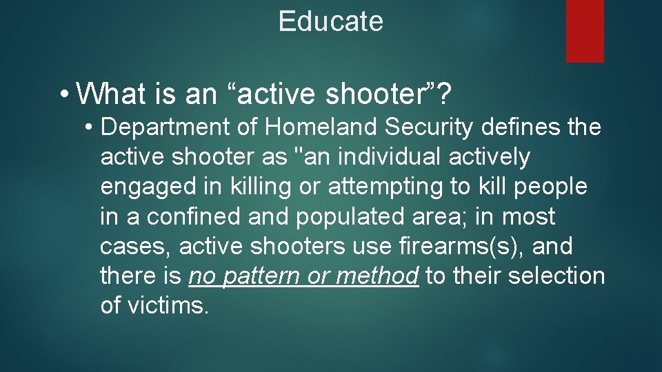 Active Shooter Preparedness NORMAN MILLER PHD GLOBAL TRAINING