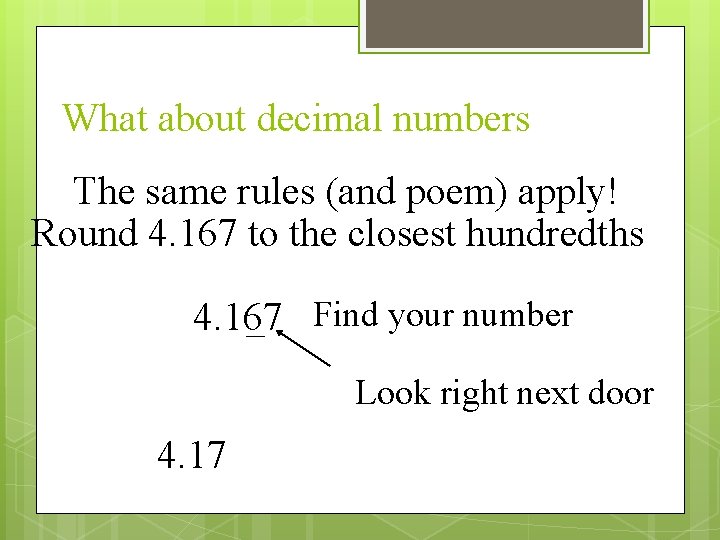 Rounding Decimal Numbers Grade 6 Unit NSN Recap