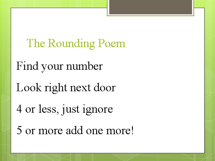 Rounding Decimal Numbers Grade 6 Unit NSN Recap