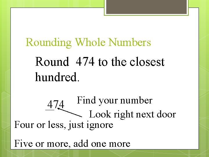 Rounding Decimal Numbers Grade 6 Unit NSN Recap