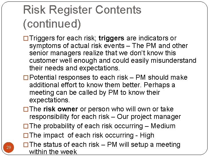Project Risk Management The Importance of Project Risk