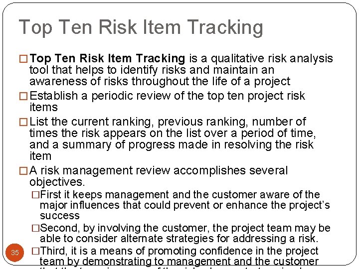 Project Risk Management The Importance of Project Risk