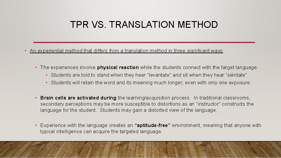 MOVE MOVE FREEZE TOTAL PHYSICAL RESPONSE TPR WHAT