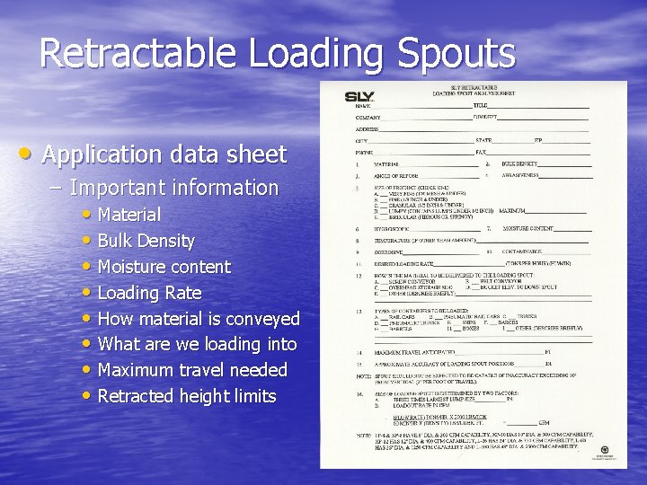 Retractable Loading Spouts Why are they used Loading