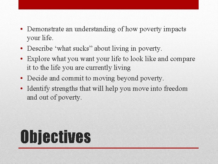 Show me the Money Beyond Poverty Into Freedom