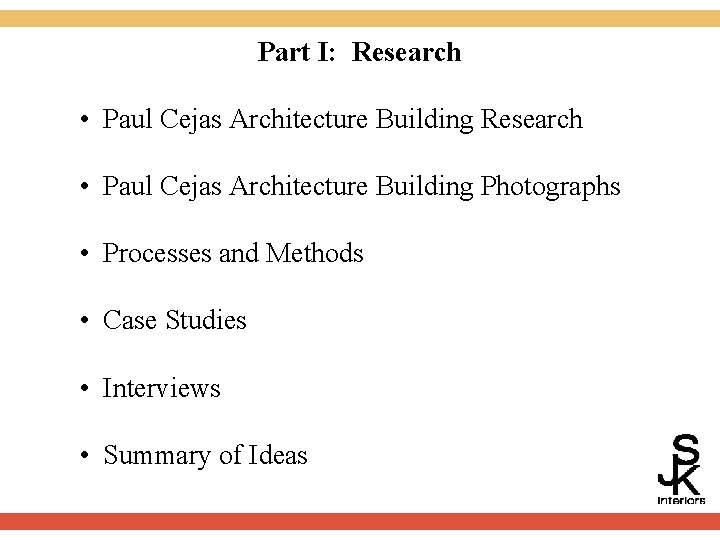 Generator Building Renovation Project IND 5615 Building Systems