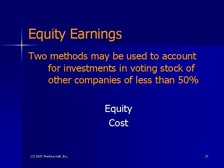 Income Statement and Statement of Stockholders Equity Learning