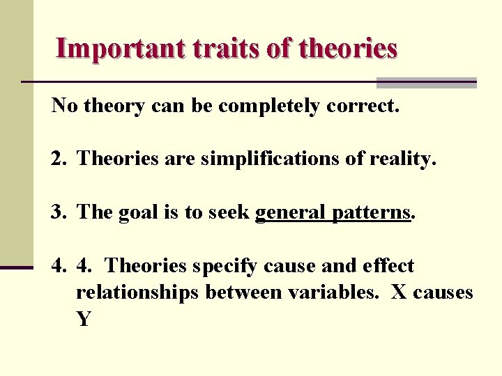 Origins of Research Questions and Process What do
