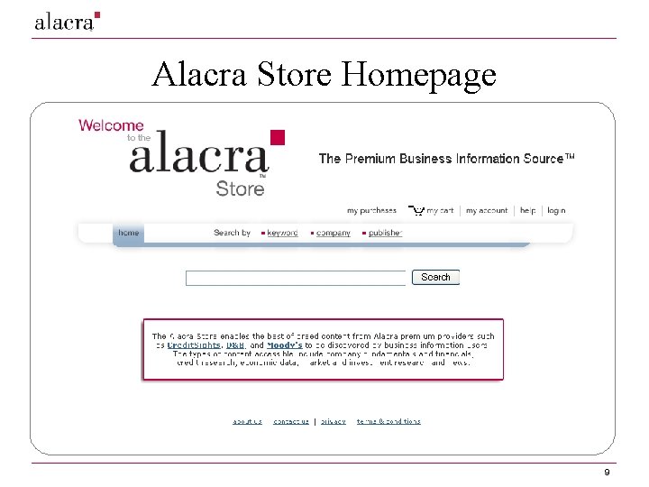 The Premium Business Information Source 1 About Alacra