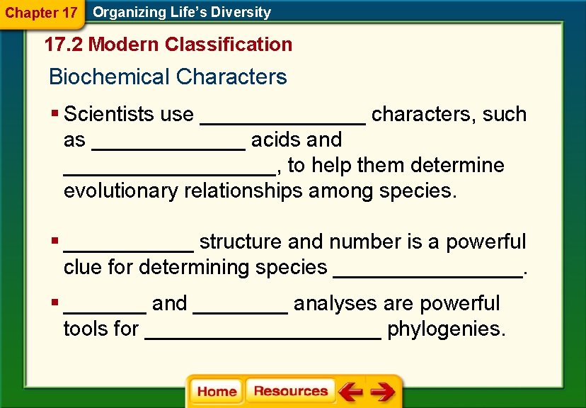 Evolutionary Classification 17 2 State Standard SB 3