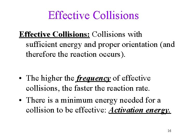 Chemical Reaction Energy Reaction Rates Chemical Equilibrium Chapter