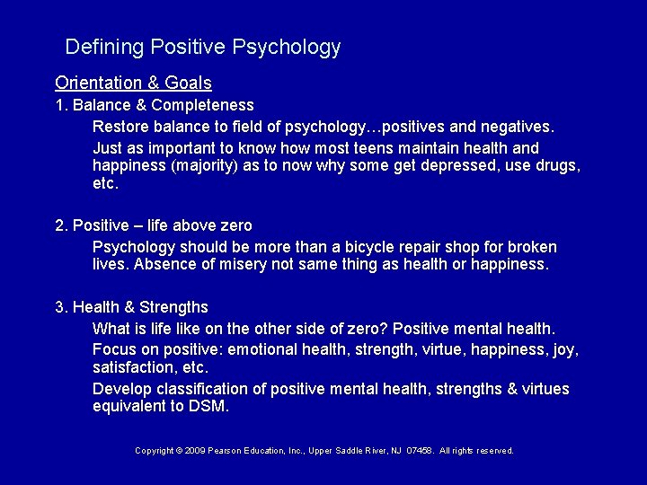 Positive Psychs Official Beginning Father of Positive Psychology