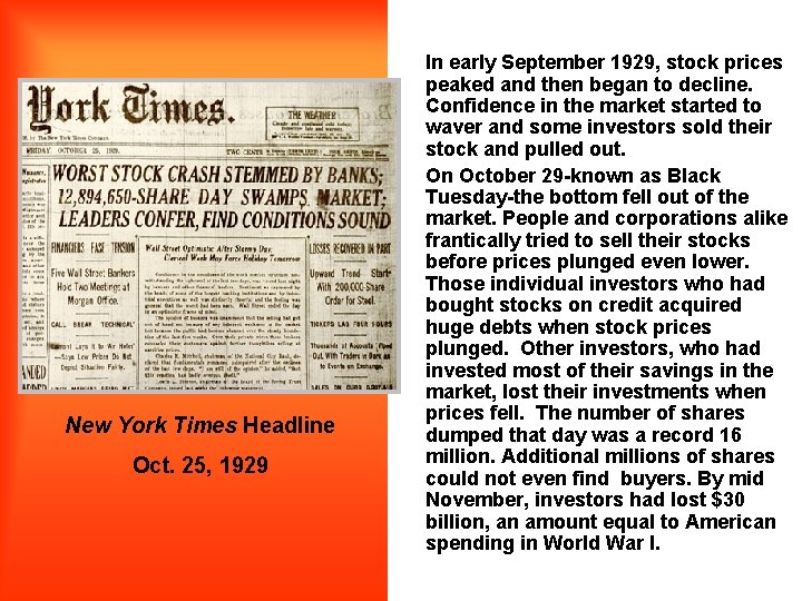Election of 1928 Herbert Hoover Elected Two cars