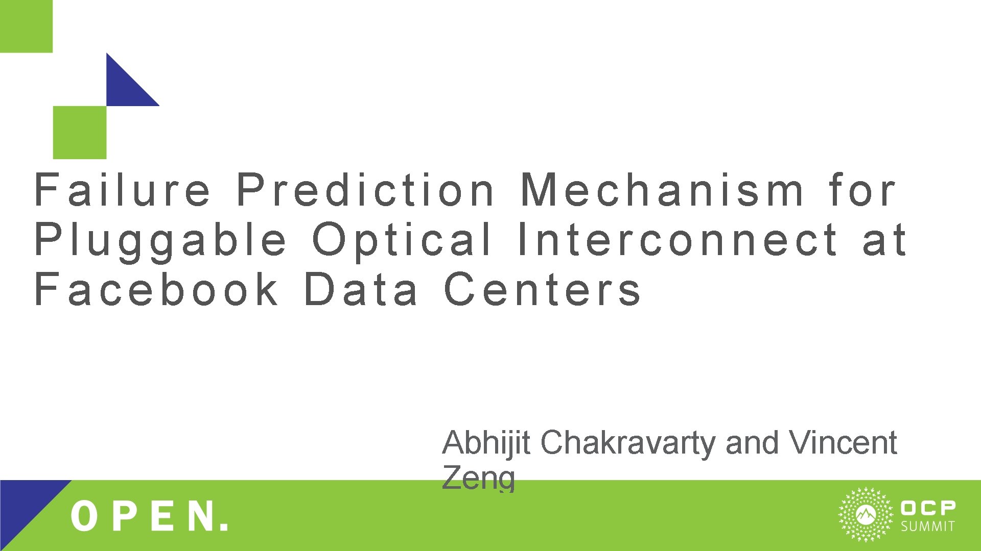 Failure Prediction Mechanism for Pluggable Optical Interconnect at