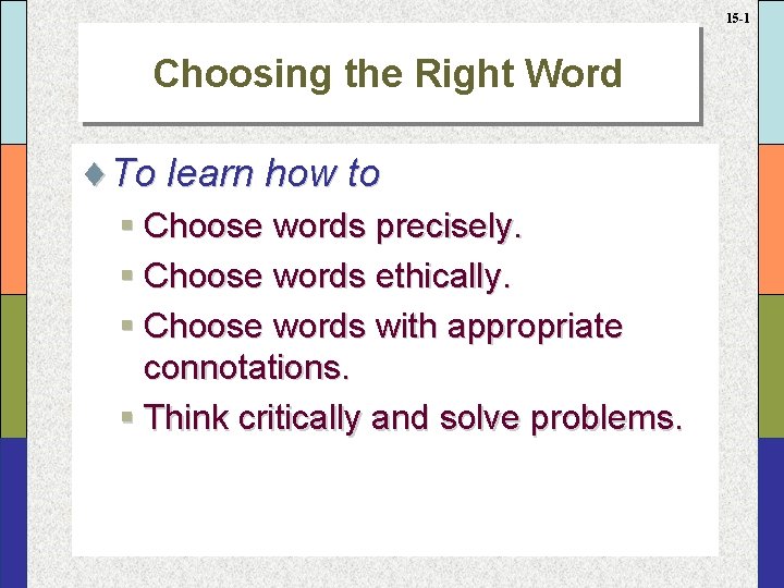 PPT Module 15 Choosing the Right Word Mc