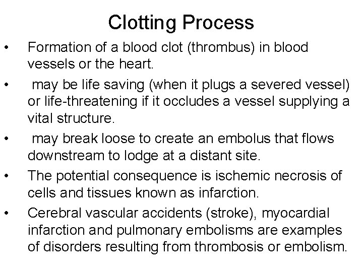 ANTICOAGULANT DRUGS Dr V V Gouripur Clotting Process