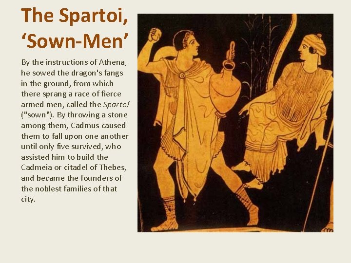 Kadmos Cadmus of Thebes The Problems with the