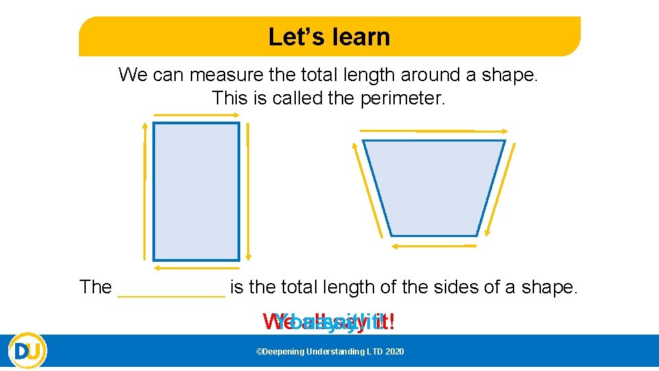 Progression in Mastery Year 3 Measure Perimeter Are