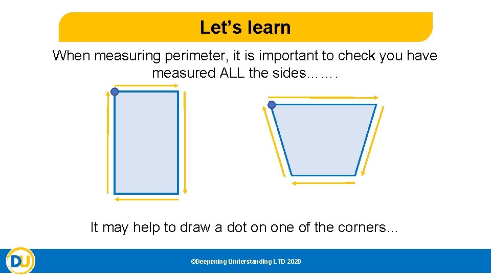 Progression in Mastery Year 3 Measure Perimeter Are