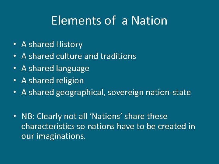 Nationalisms South Africa Middle East Africa Grade 11