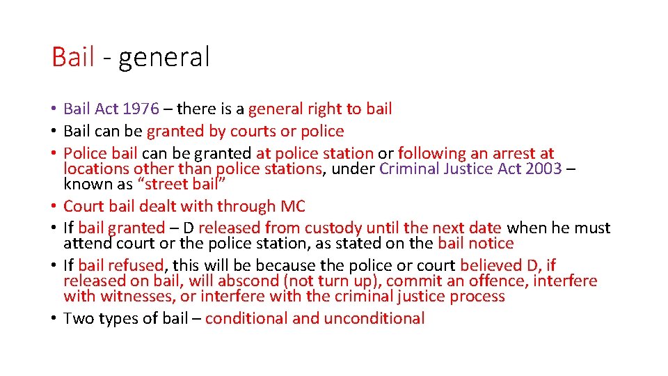 Procedure to Trial Principles Behind Criminal Procedures Criminal