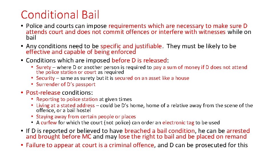 Procedure to Trial Principles Behind Criminal Procedures Criminal