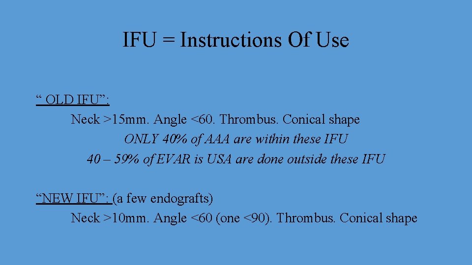 IFU Instructions Of Use OLD IFU Neck 15