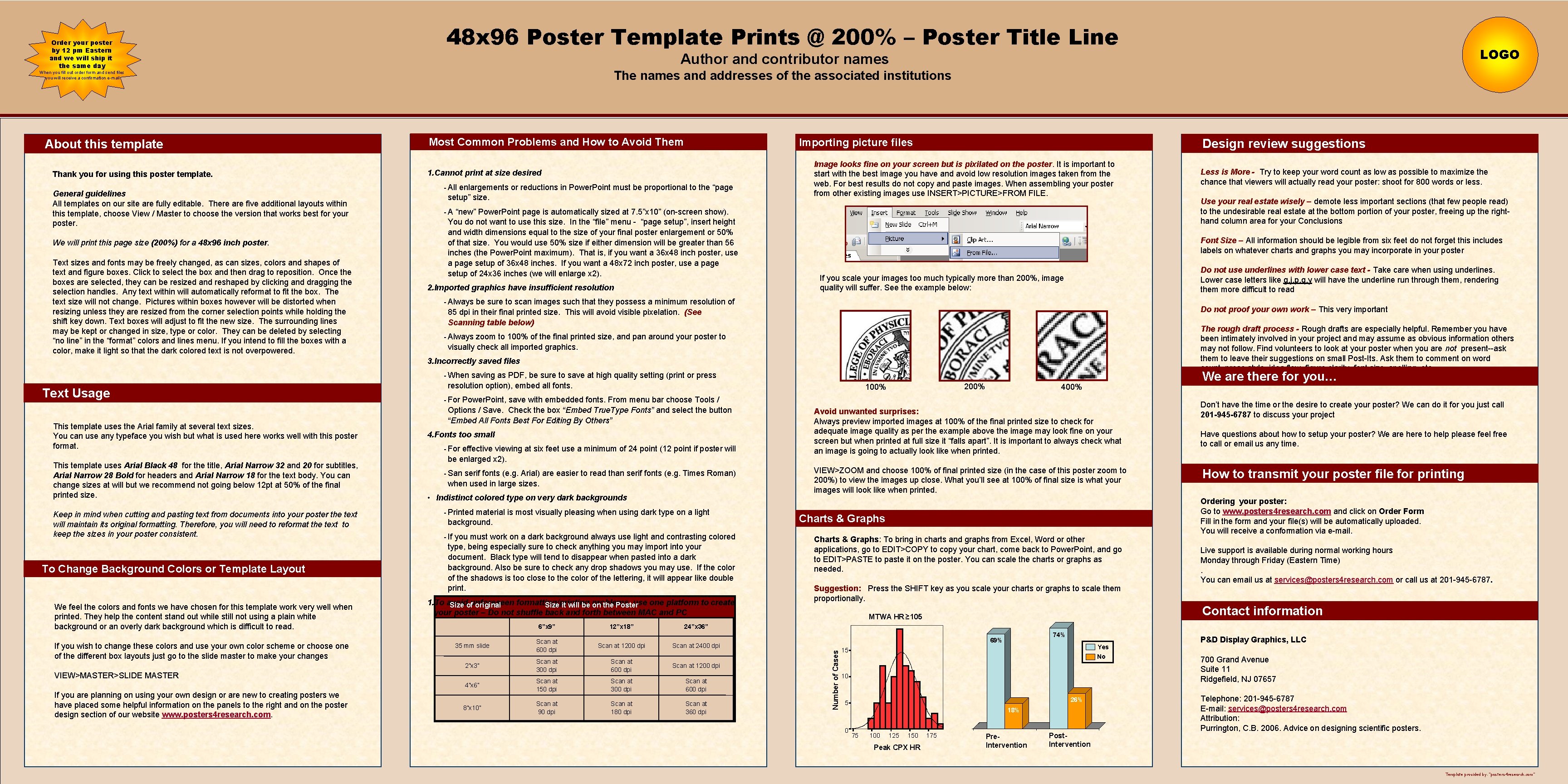 Order your poster by 12 pm Eastern and