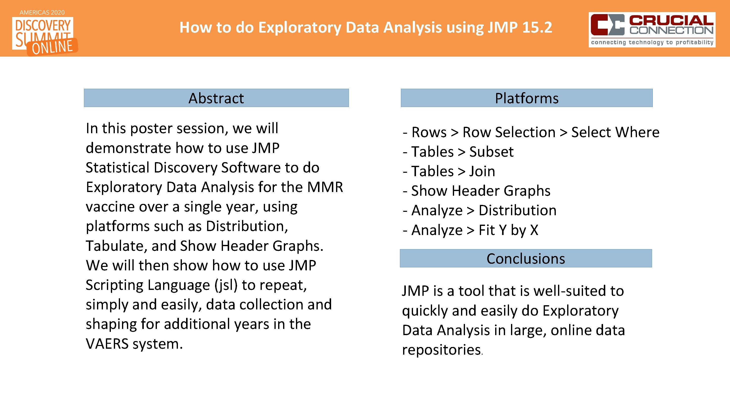 How to do Exploratory Data Analysis using JMP