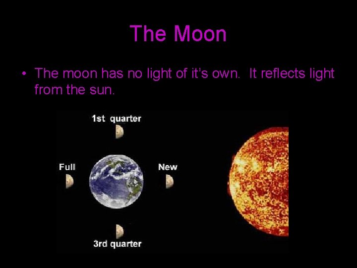 Moon and Earth Make a Comparison Chart Moon
