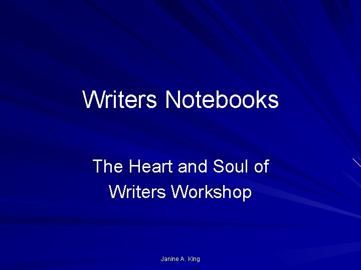 The Three Pillars of Writers Workshop NESA Spring